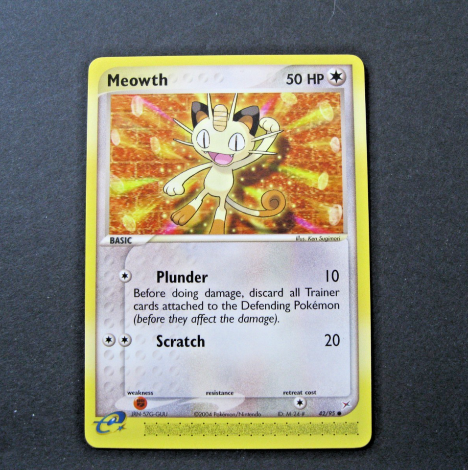 **MEOWTH #42/95** TEAM MAGMA vs TEAM AQUAE-READER POKEMON 2004-SUPER ...