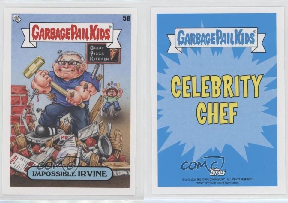 2021 Garbage Pail Kids Food Fight Celebrity Chef Robert Irvine ...