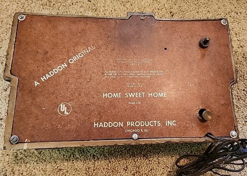 Haddon Original "Home Sweet Home" Electric Clock Rocking Grandma ...