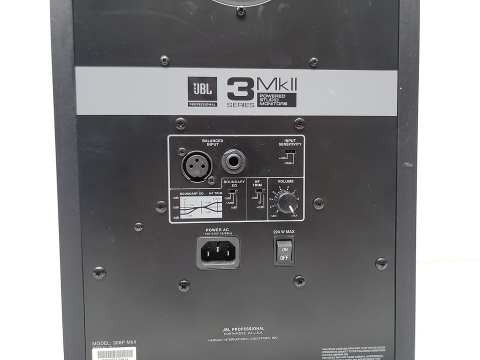 JBL 308P MkII - Powered 8" Two-Way Studio Monitor | eBay