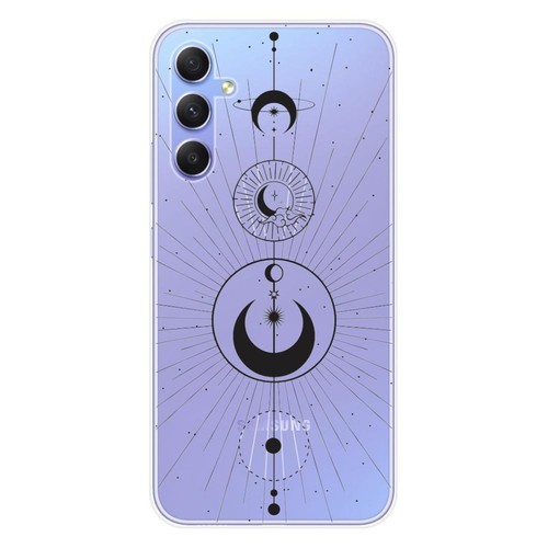 Coque en silicone imprimée compatible Samsung Galaxy A34 5G Cercles de Lune | eBay