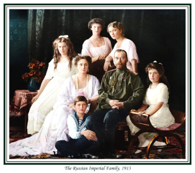 THE RUSSIAN IMPERIAL FAMILY PRINT. ROMANOV. TSAREVICH ALEXEI. TSAR ...