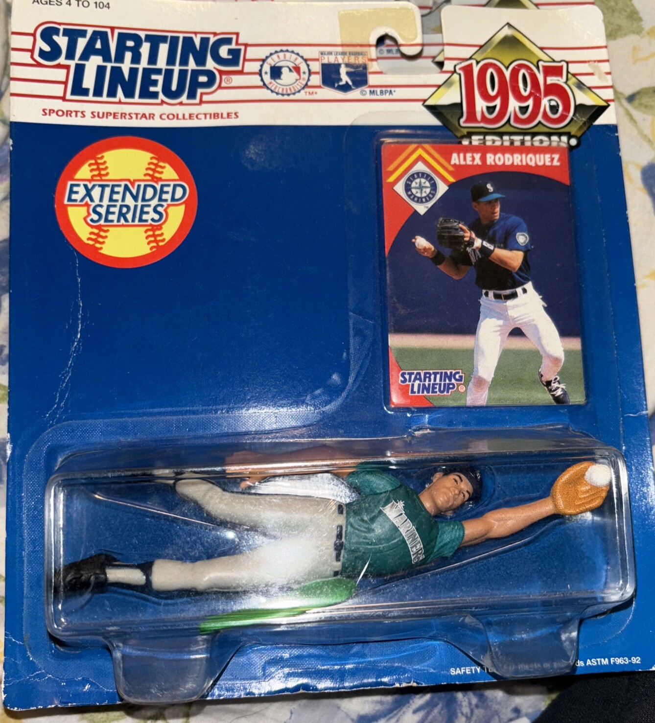 1995 Seattle Mariners Alex Rodriquez Starting Lineup Extended Series ...