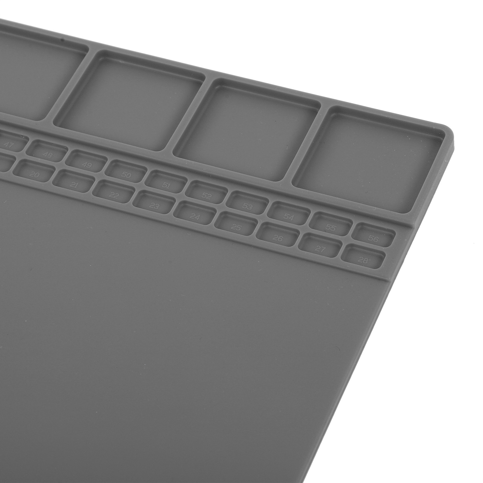 (grey)Electronic Repair Mat Heat Resistant Silicone Soldering Mat Anti ...