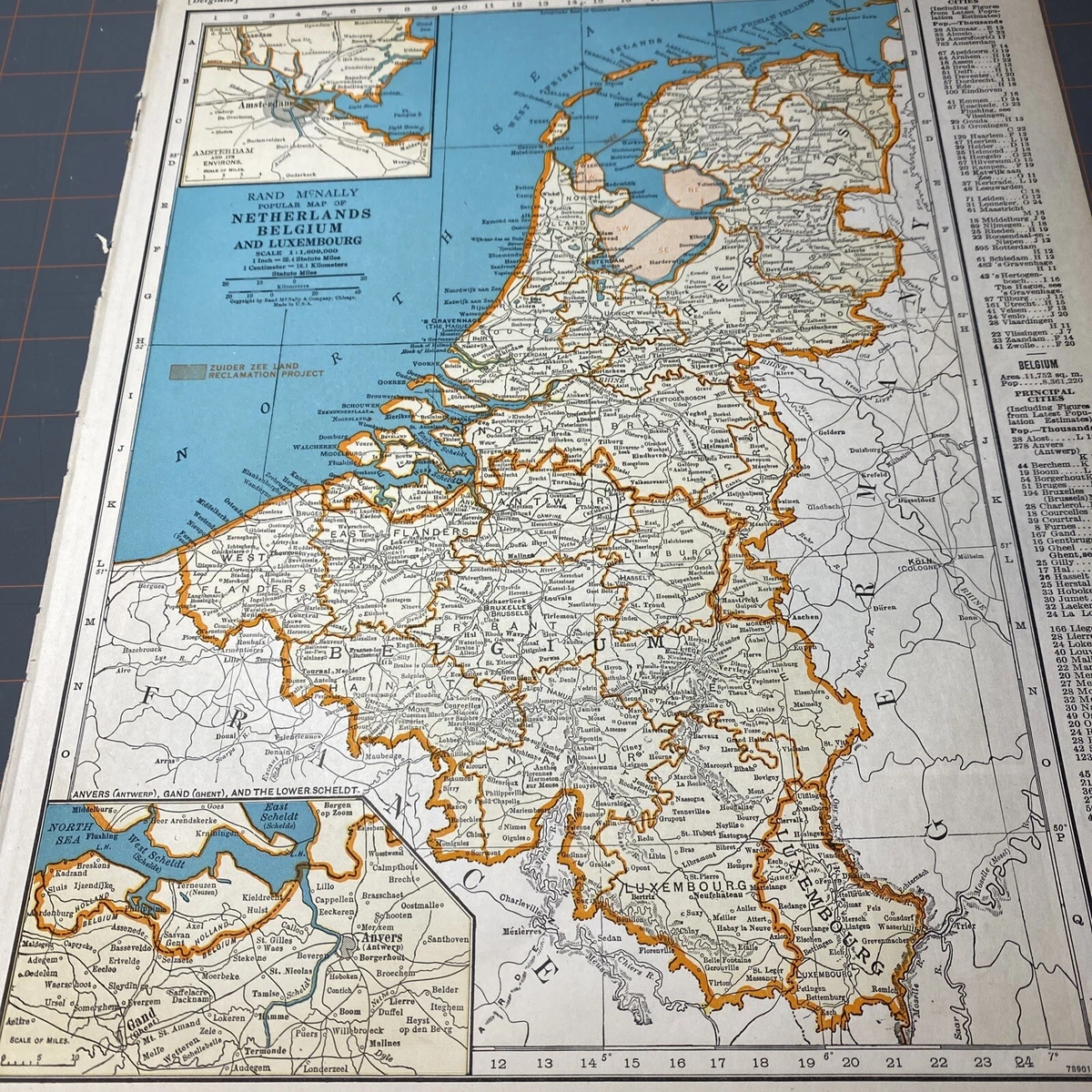 Netherlands Map 1940s