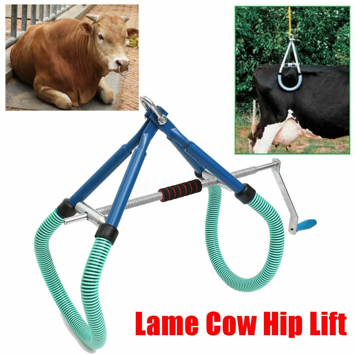 Cattle Lifting Hoist Frame Cow Lift Assist Aid Hip Cow Standing Holder ...