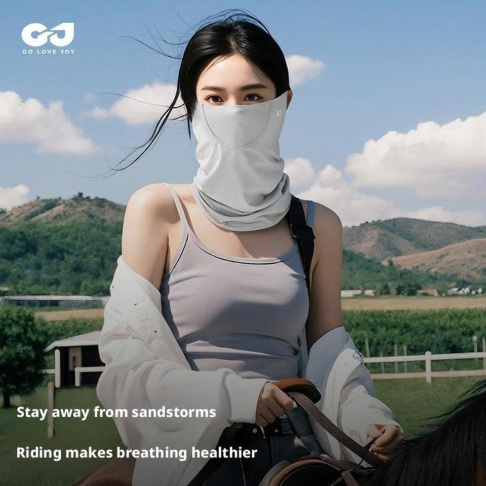Sun Protection Face Mask Sun UV Protection Neck Gaiter Balaclava Summer ...