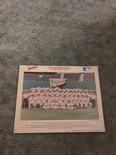 1985 San Diego Padres team photo | eBay