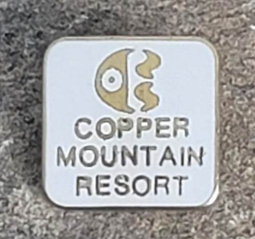 COPPER MOUNTAIN RESORT Souvenir Vintage Travel Skiing Ski Lapel Hat Pin ...