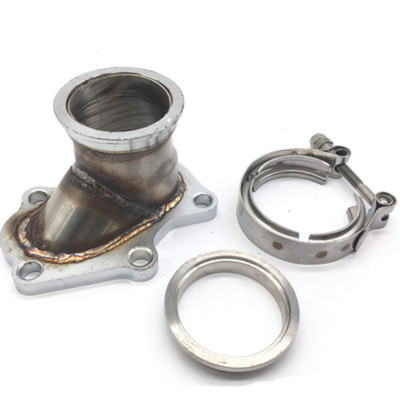 TD04 TD05 5 Bolt Turbo Downpipe Flange To 2.5" V-Band Conversion ...