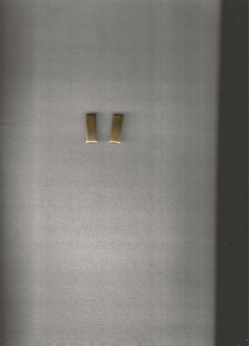 WW2 US ARMY SECOND LIEUTENANT 2ND LT SHOULDER MATCH SET INSIGNIA BARS ...