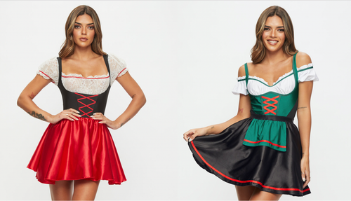 Ann Summers Beer Maid Wench Dress Up 6-26 Oktoberfest ROLE PLAY Black ...