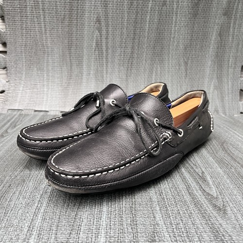 Sebago Kedge Tie Black Driving Loafers Slippers Shoes Mens 9.5 | eBay