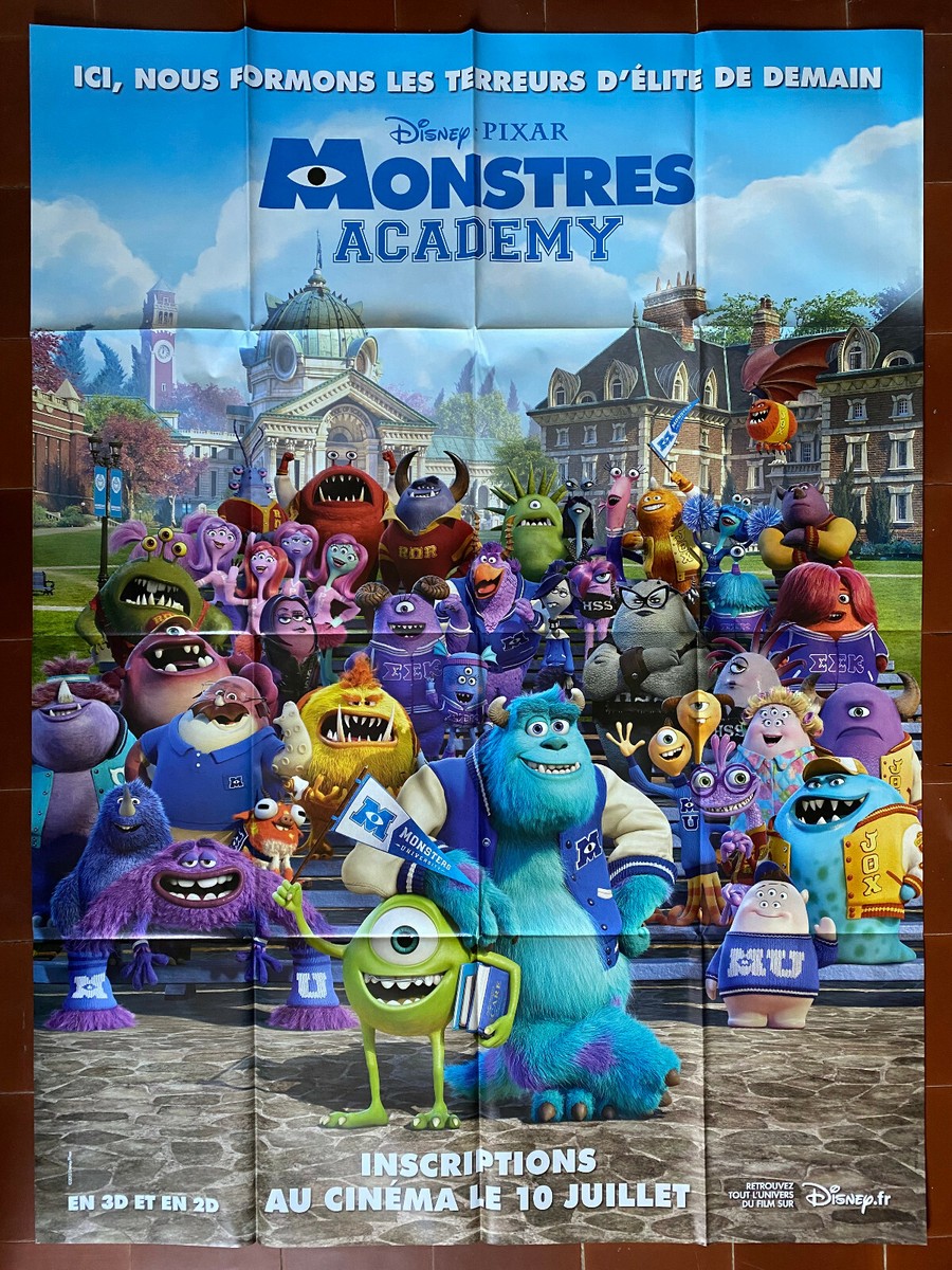 Affiche Du Film Monsters University 2024