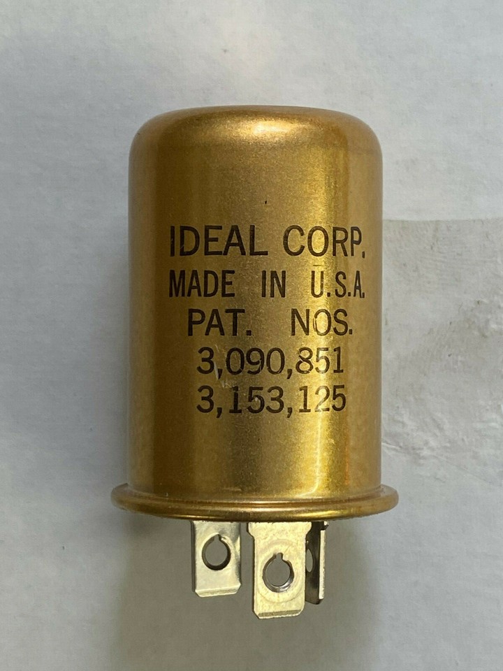Original NOS IDEAL FLASHER # 535 6 VOLT 3 PRONG - USA MADE Ford Chevy ...