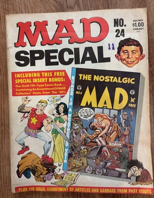 MAD MAGAZINE SUPER SPECIAL NUMER 24 TWENTY FOUR WITH NOSTAGLIC #6 - NO ...