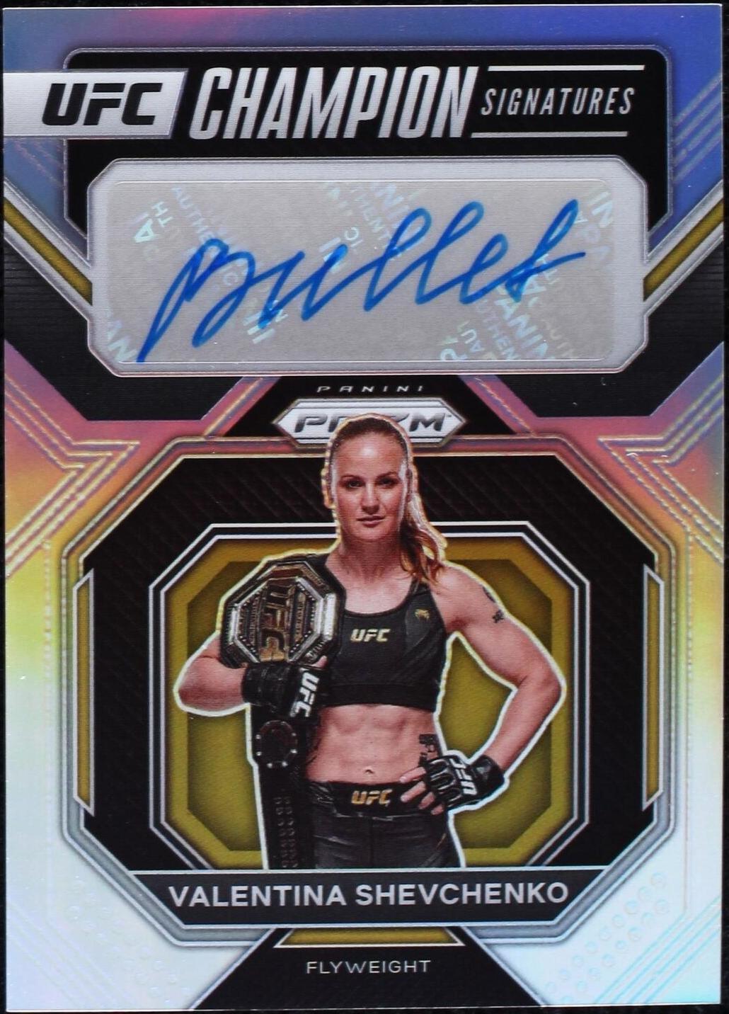 2023 Panini Prizm UFC - Champion Signatures Valentina Shevchenko #CS ...