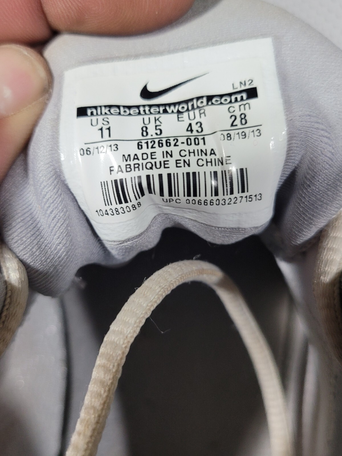 Womens NIKE Lunarlon Sz 11 Golf Light Spike Shoes Lace Up Sneakers ...