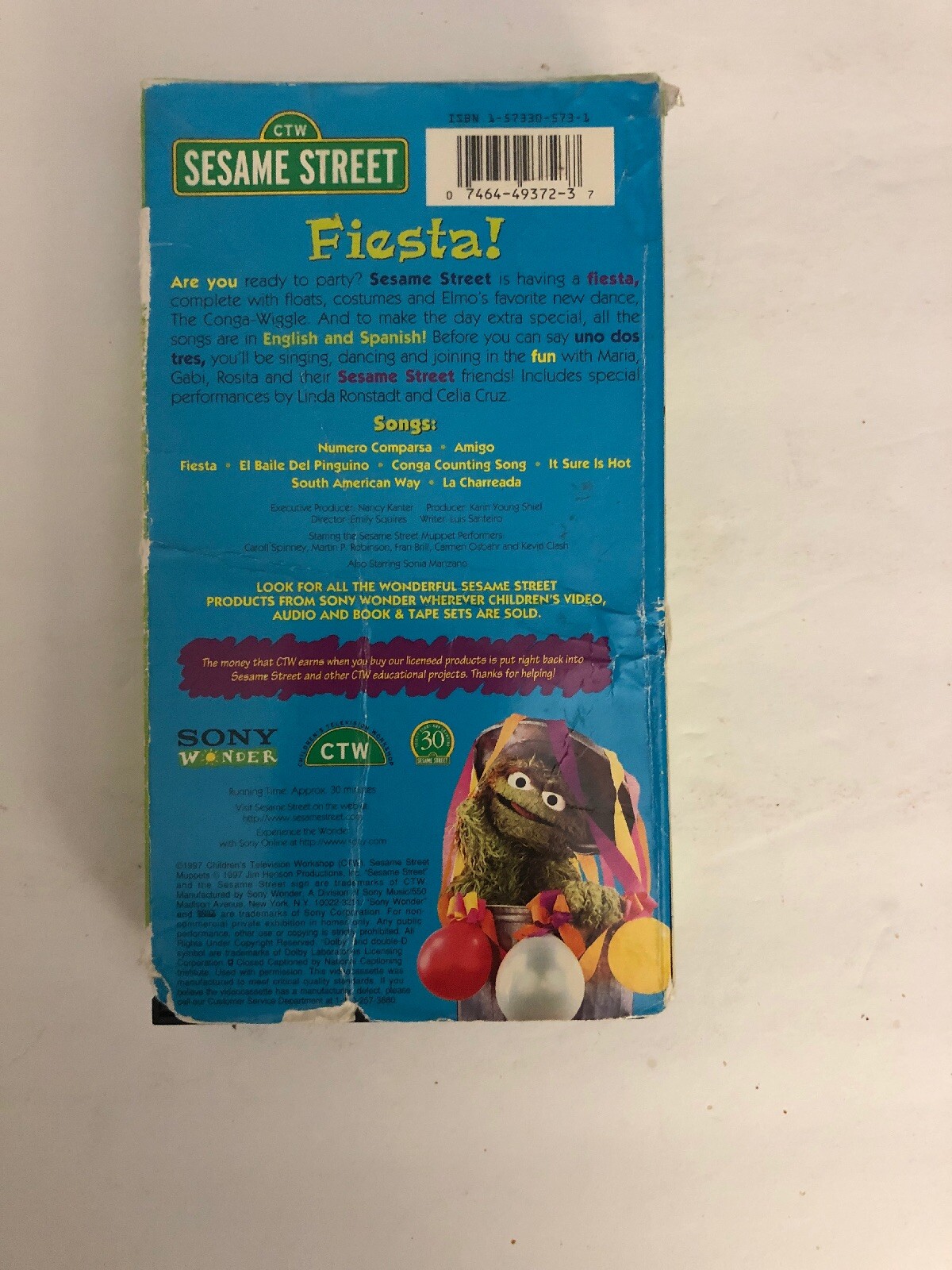 Sesame Street Fiesta!(VHS 1997)TESTED RARE VINTAGE COLLECTIBLE SHIPS N ...