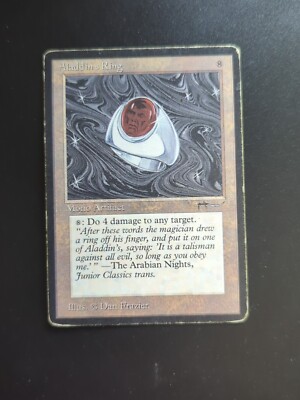 Aladdin's Ring HP POOR Arabian Nights Mtg Magic The Gathering | eBay