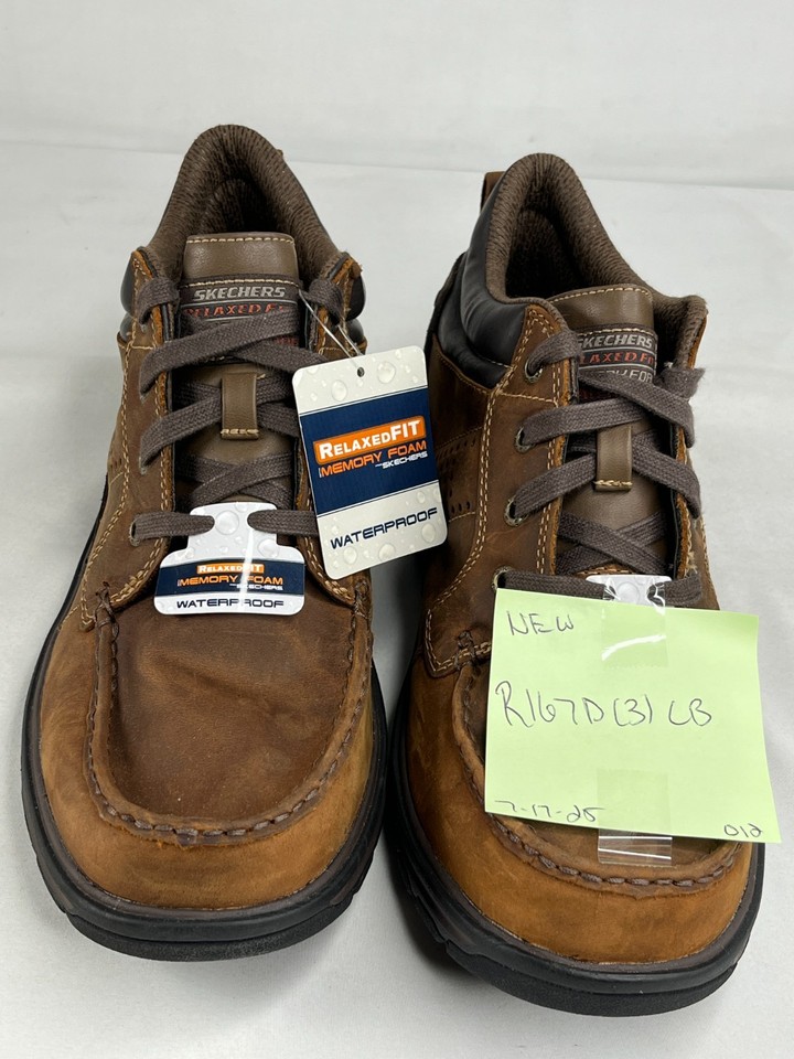 Skechers Mens Segment Melego Brown Relaxed Fit Waterproof Ankle Boots ...