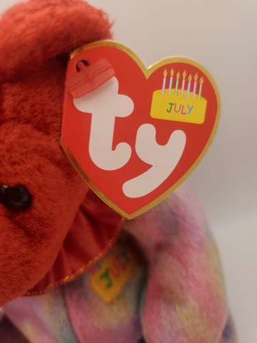 TY Beanie Baby - July the Birthday Bear Stuffed Animal Toy | eBay