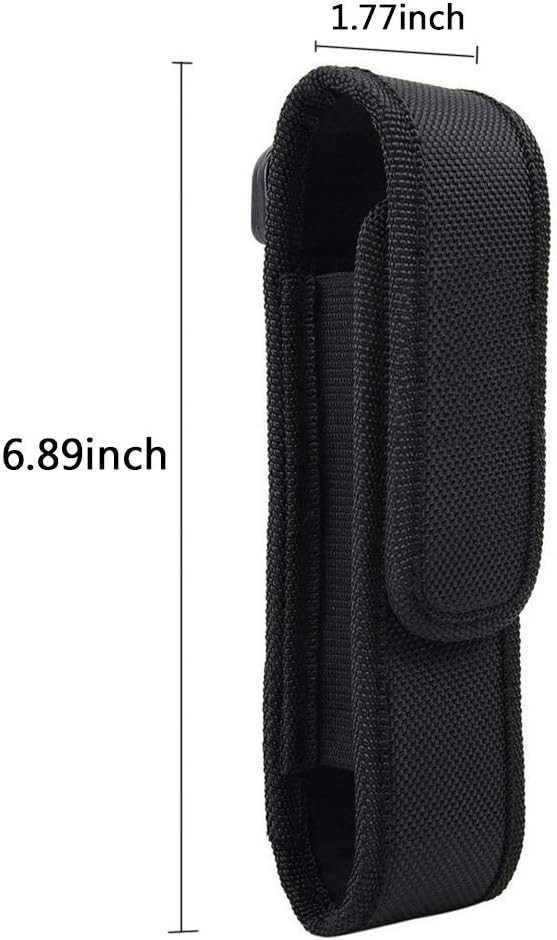 2 Pcs Flashlight Holster Pouch Holder Flash Light Belt Pouch Carry Case ...