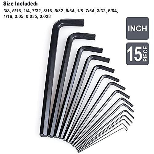 30piece Premium Hex Key Allen Wrench Set Sae And Metric Assortment L ...