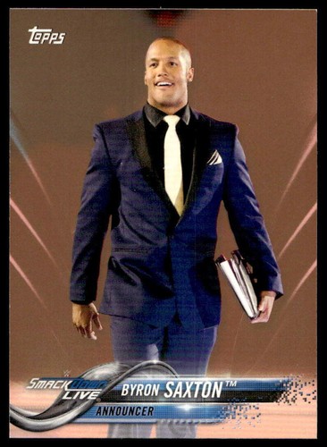 Byron Saxton 2018 Topps WWE #19 Wrestling Card | eBay