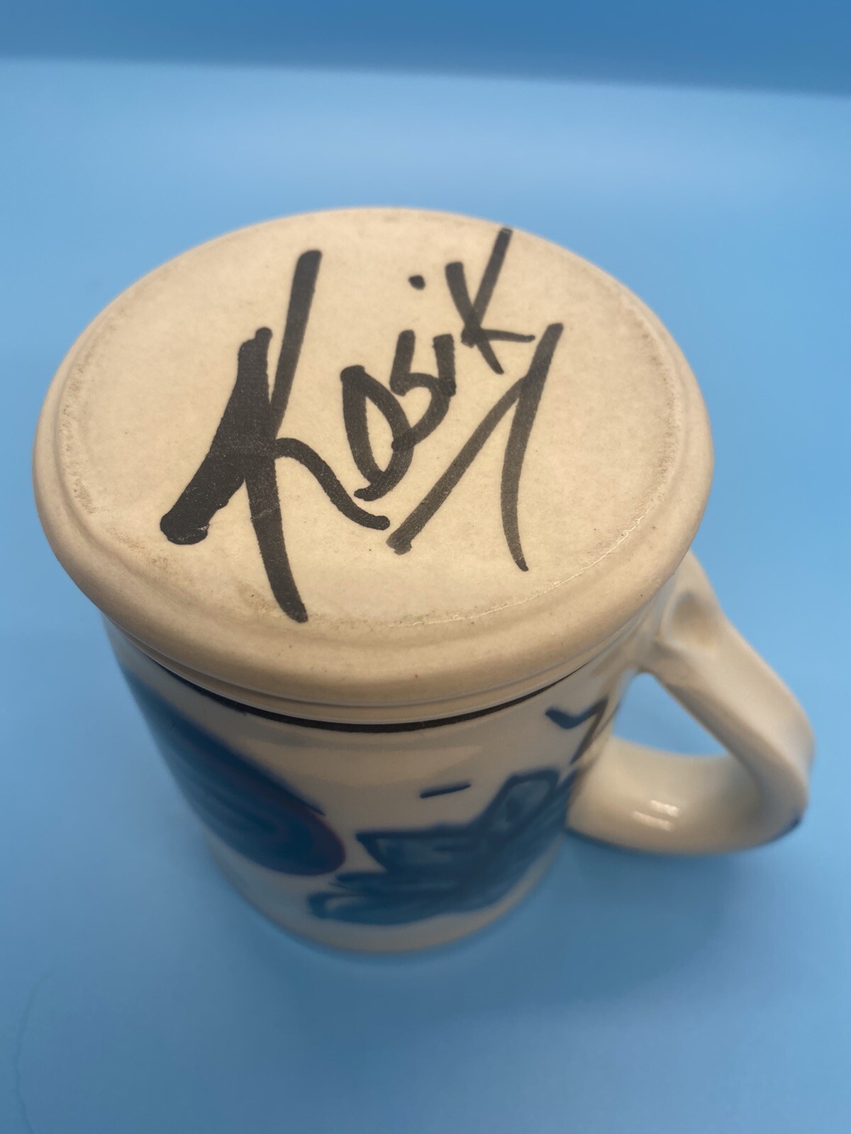 Original Art Pottery Porcelain Mug signed Kosik | eBay