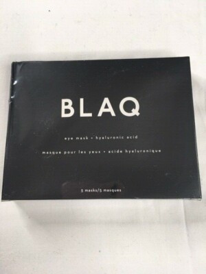 NEW BLAQ Charcoal Eye Mask Hyaluronic Acid 5 Masks | eBay Australia