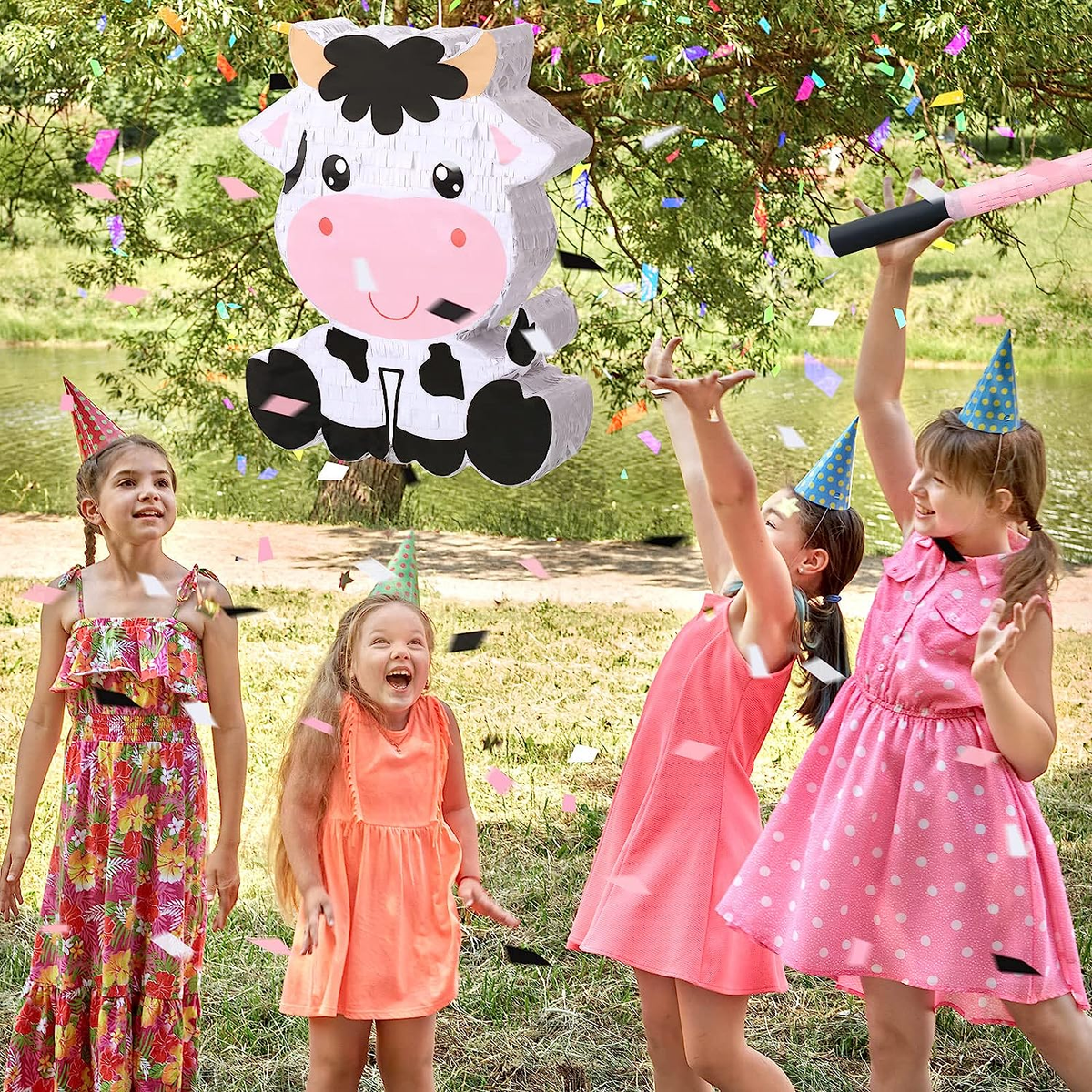 Unicorn Pinata Pink Cow Piñata For Birthday Parties - 16 Inch Farm ...