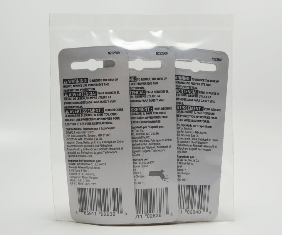 DeWalt Impact Driver Ready 3-Pc Socket Adapter Set DW2541IR, DW2542IR ...