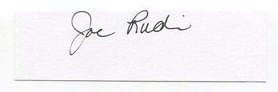 Joe Rudi Signed Cut Index Card Autographed Baseball Signature | eBay