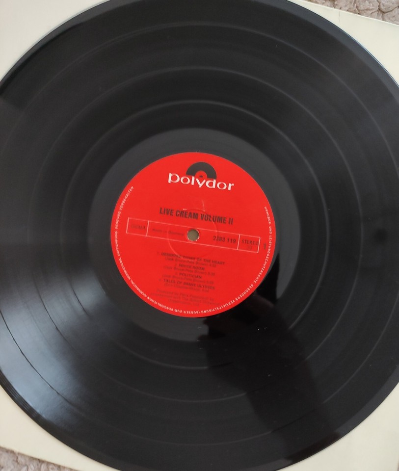 JACK BRUCE,ERIC CLAPTON,GINGER BAKER Signed Autograph Album Record LP ...