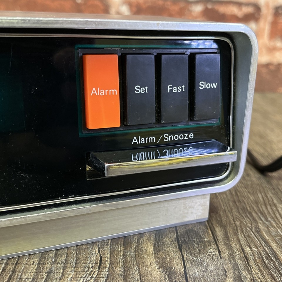 Compu Chron Digital LED Space Age Green Display Alarm Clock Rare ...