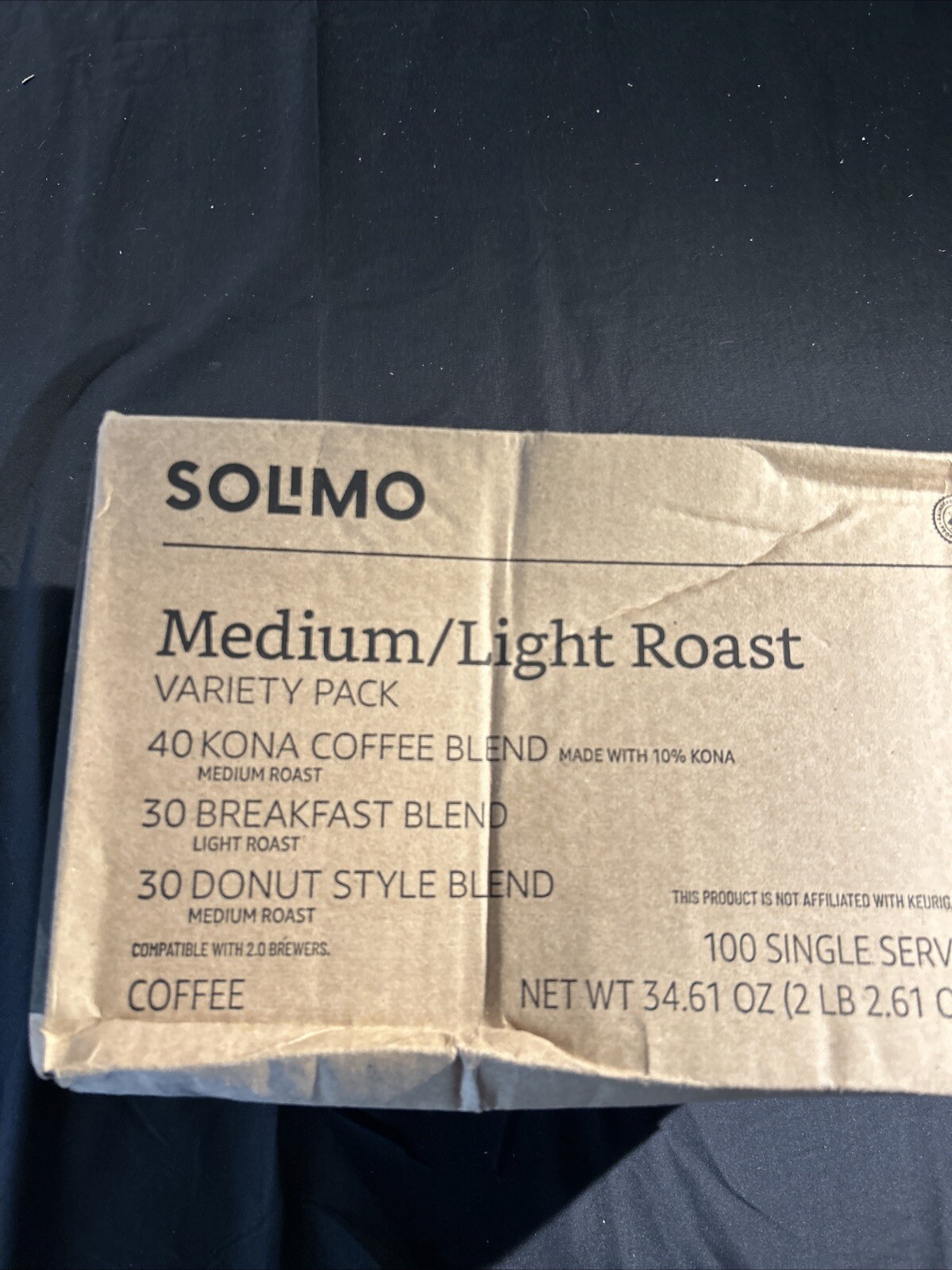 Solimo Variety Medium/Light Roast Coffee Pods Compatible with Keurig ...
