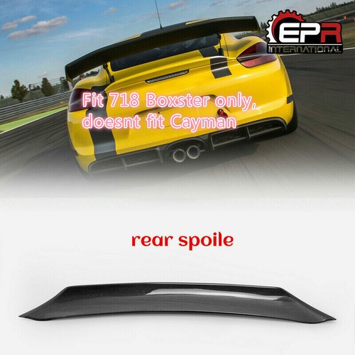 For 16+ Porsche Boxster 718 GT4-style Carbon Rear Duckbill Trunk ...