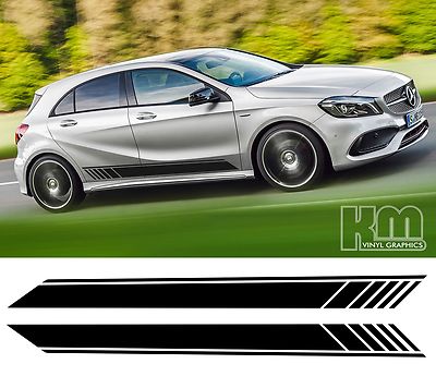 Mercedes A Class - Night Edition Style Side Stripe Door Graphics AMG ...
