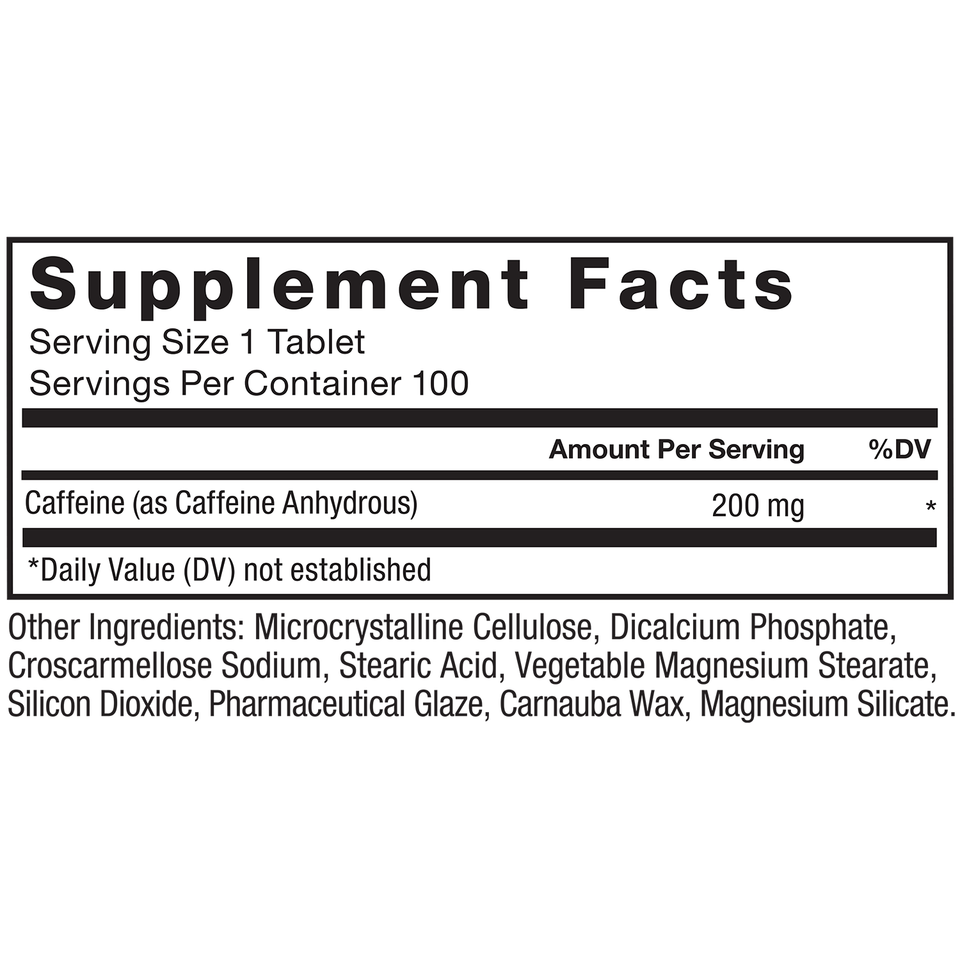 Force Factor Caffeine Pills 200mg Caffeine Tablets to Boost Energy and ...