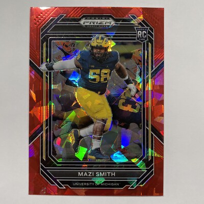 2023 Panini Prizm Draft Picks Mazi Smith #187 Red Ice Michigan | eBay