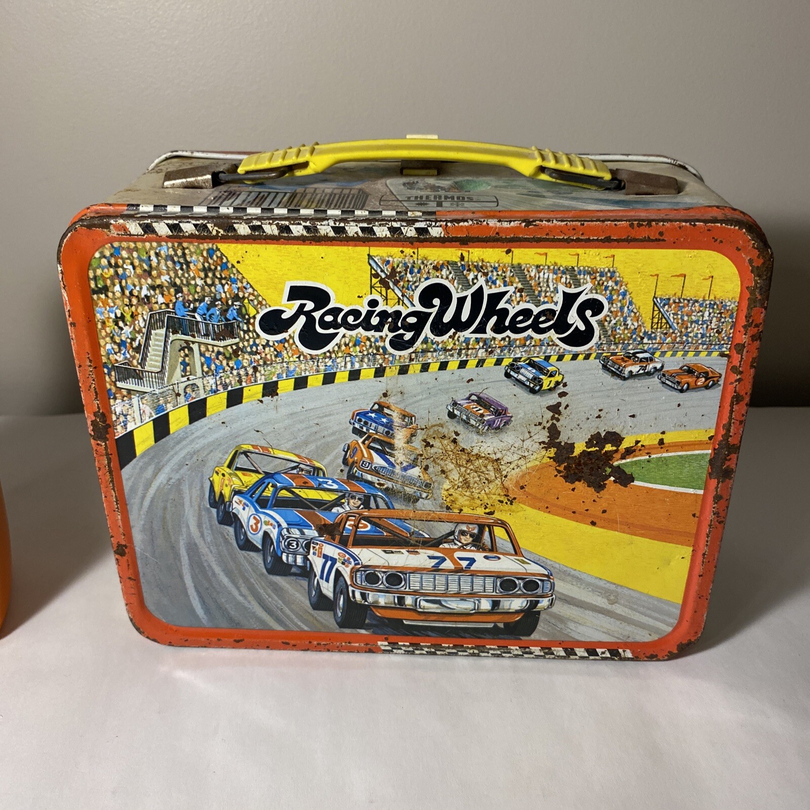 Vintage Racing 1977 Racing Wheels Metal Lunchbox w/Thermos | eBay