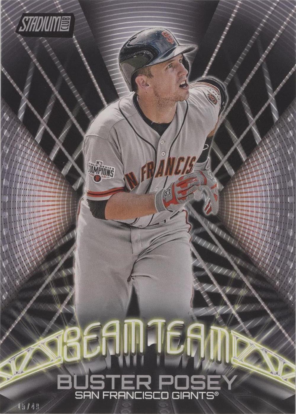 2016 Topps Stadium Club - Beam Team Buster Posey #BT-18 5x7 /49 for ...