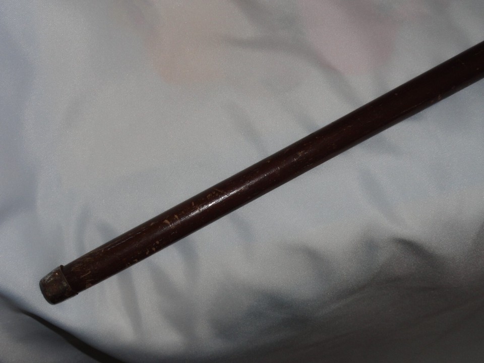 Vintage Antique DEWAR HIGHLANDER Heavy Metal Knob Walking Stick Cane ...