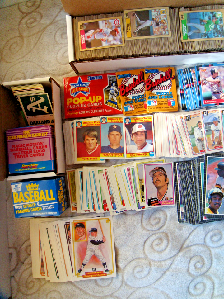 1981 Topps Traded 1987 Preview sealed packs mini odd box baseball set ...