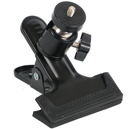 Camera Clip Clamp Flash Mount With 360 Swivel Photography Ball-Head 1/4 ...