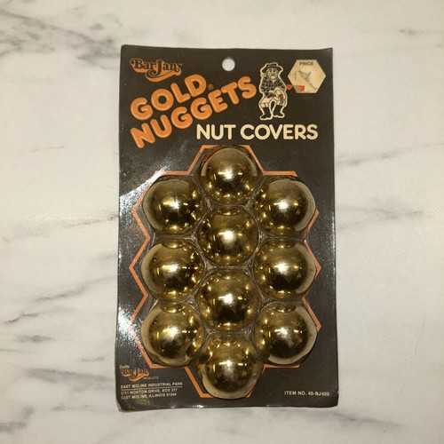 Vintage Bar Jan Gold Nuggets Lug Nut Covers NOS | eBay