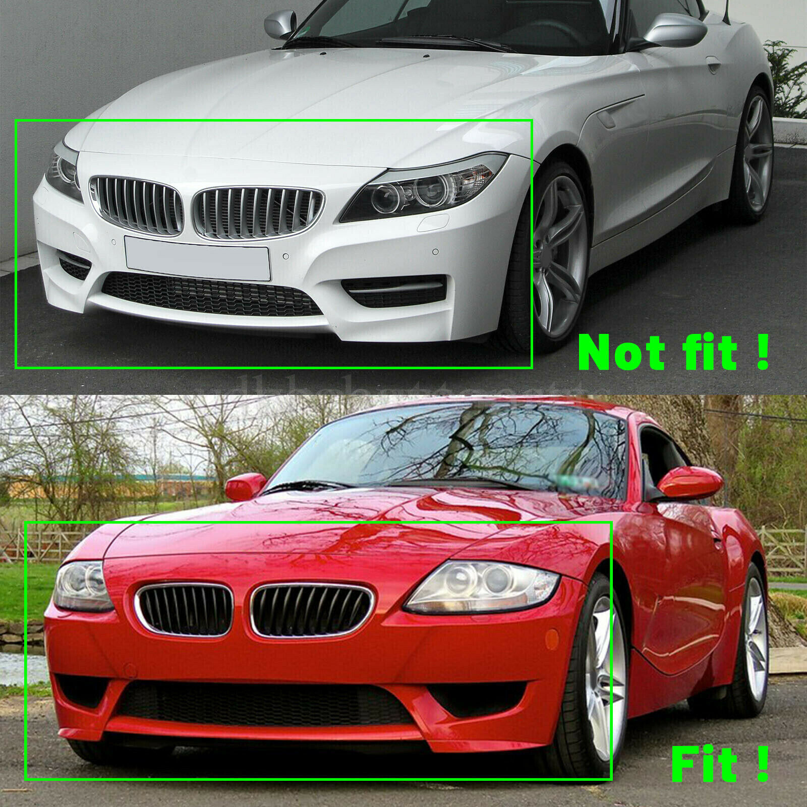 Front Bumper Kidney Grille Grill For BMW Z4 E85 E86 2-Door 2003-2008 ...