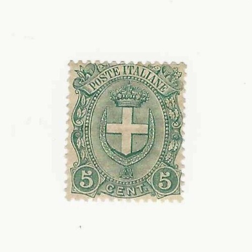 1897 Mint Hinged Italy 5 cent stamp #75, Arms of Savoy; CV $40.00 | eBay