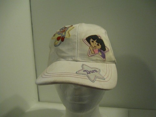 Dora The Explorer Kids Girls Adjustable Baseball Hat Ball Cap White ...